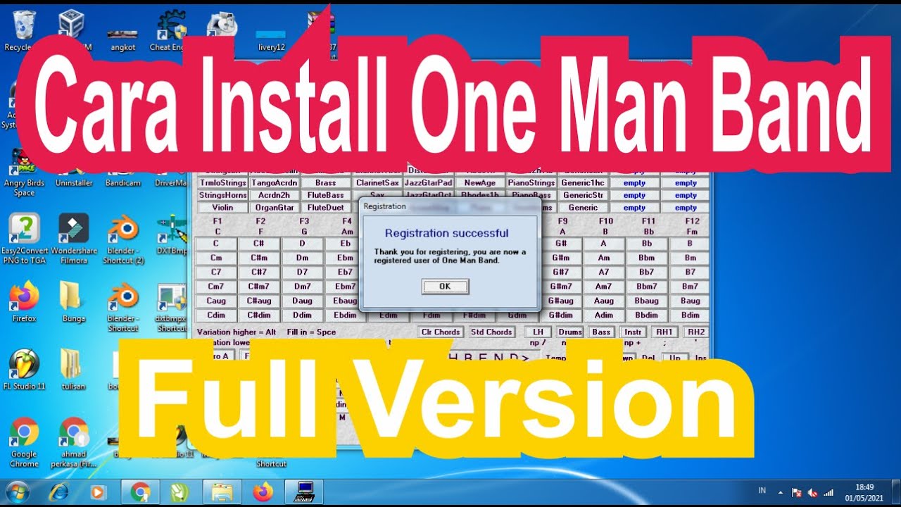 cara install one man band 10 full pc/leptop - YouTube