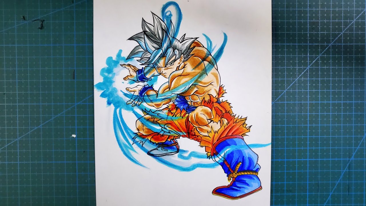 Ultra Instinct Goku Kamehameha Drawing Perfil De Embry 0 Dead Art