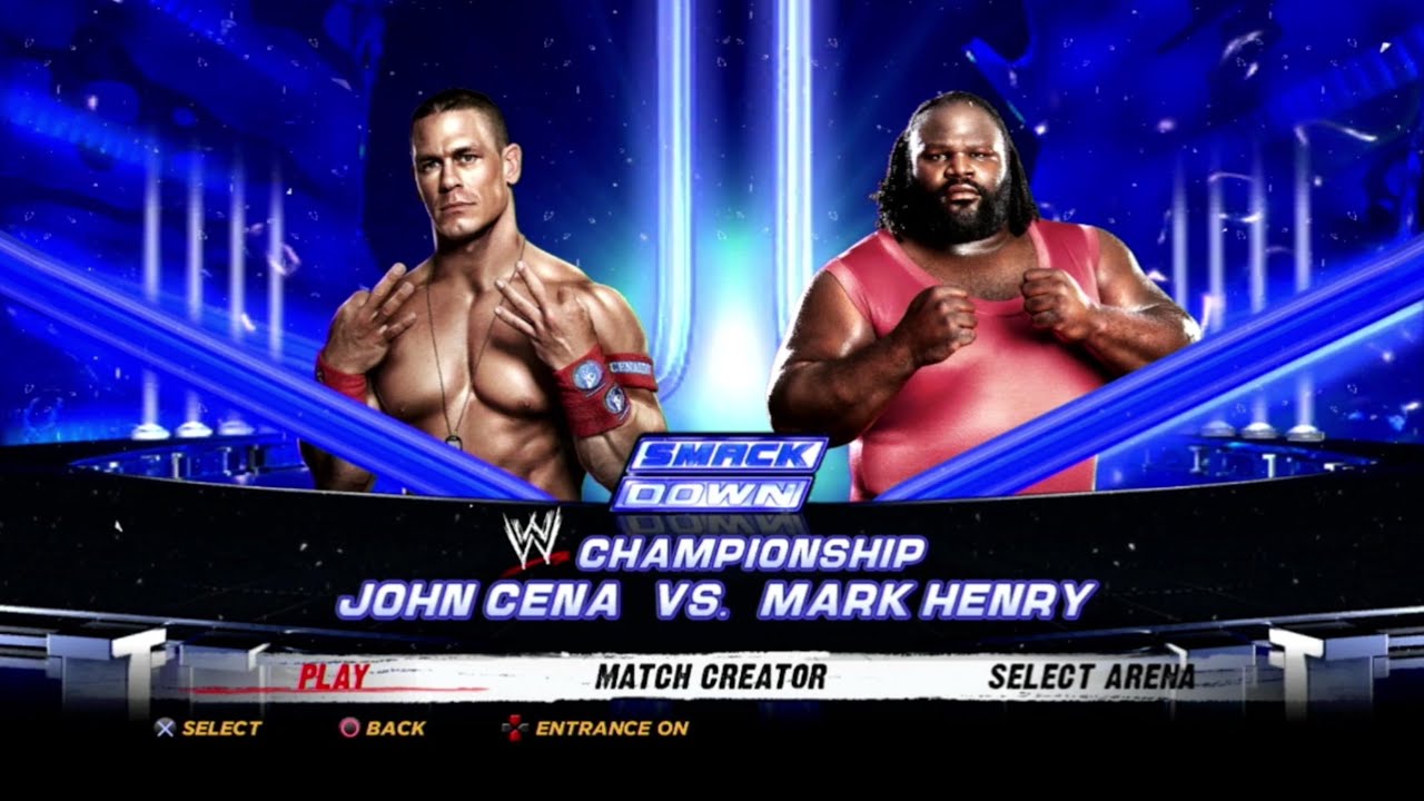 WWE 12 - John Cena vs. Mark Henry - YouTube