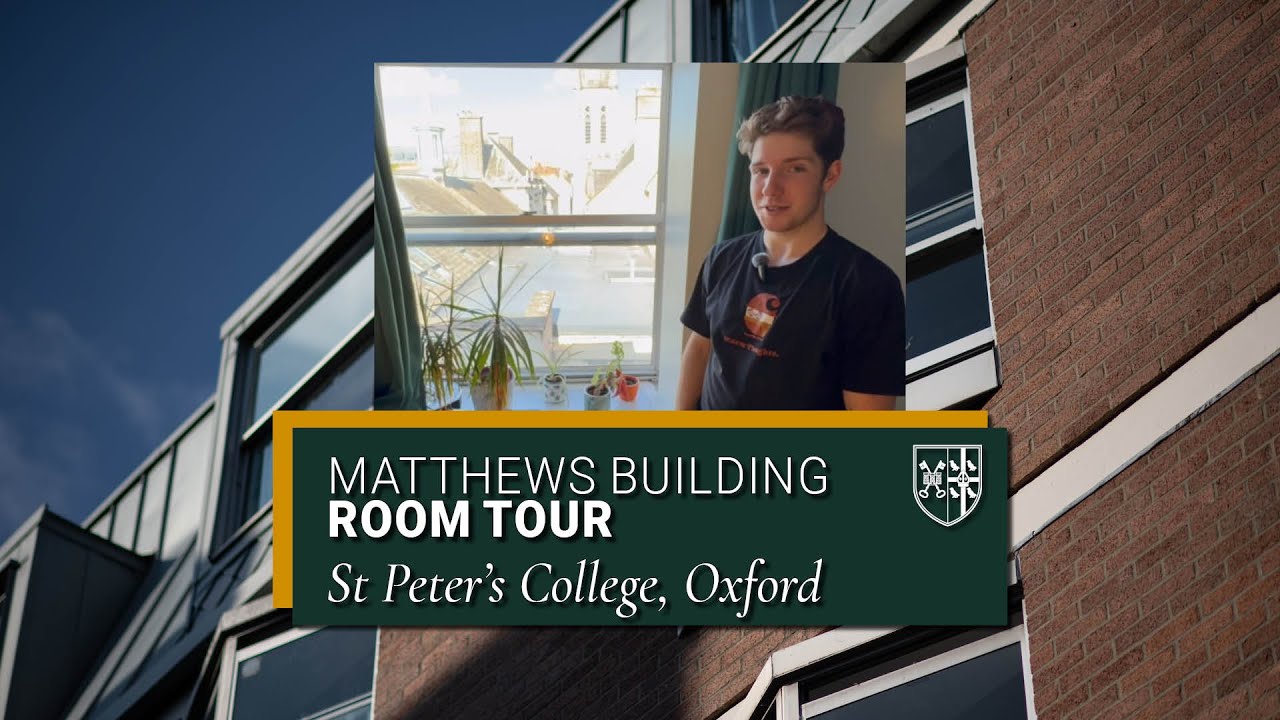 Student Room Tour: Matthews Building, St Peter's College, Oxford - YouTube