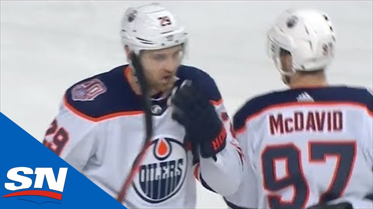 Connor McDavid Lures In Islanders Then Feeds Leon Draisaitl For Goal ...