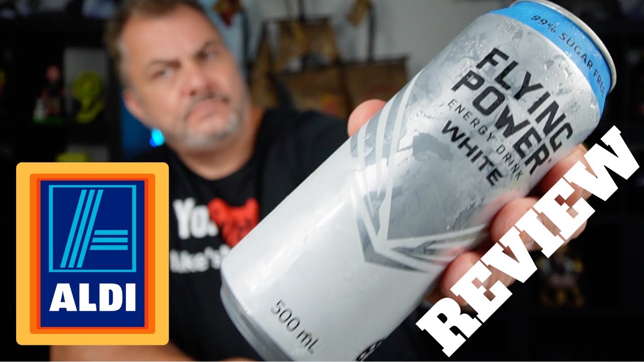 Aldi Flying Power WHITE Energy Drink Review - Limited Edition - YouTube