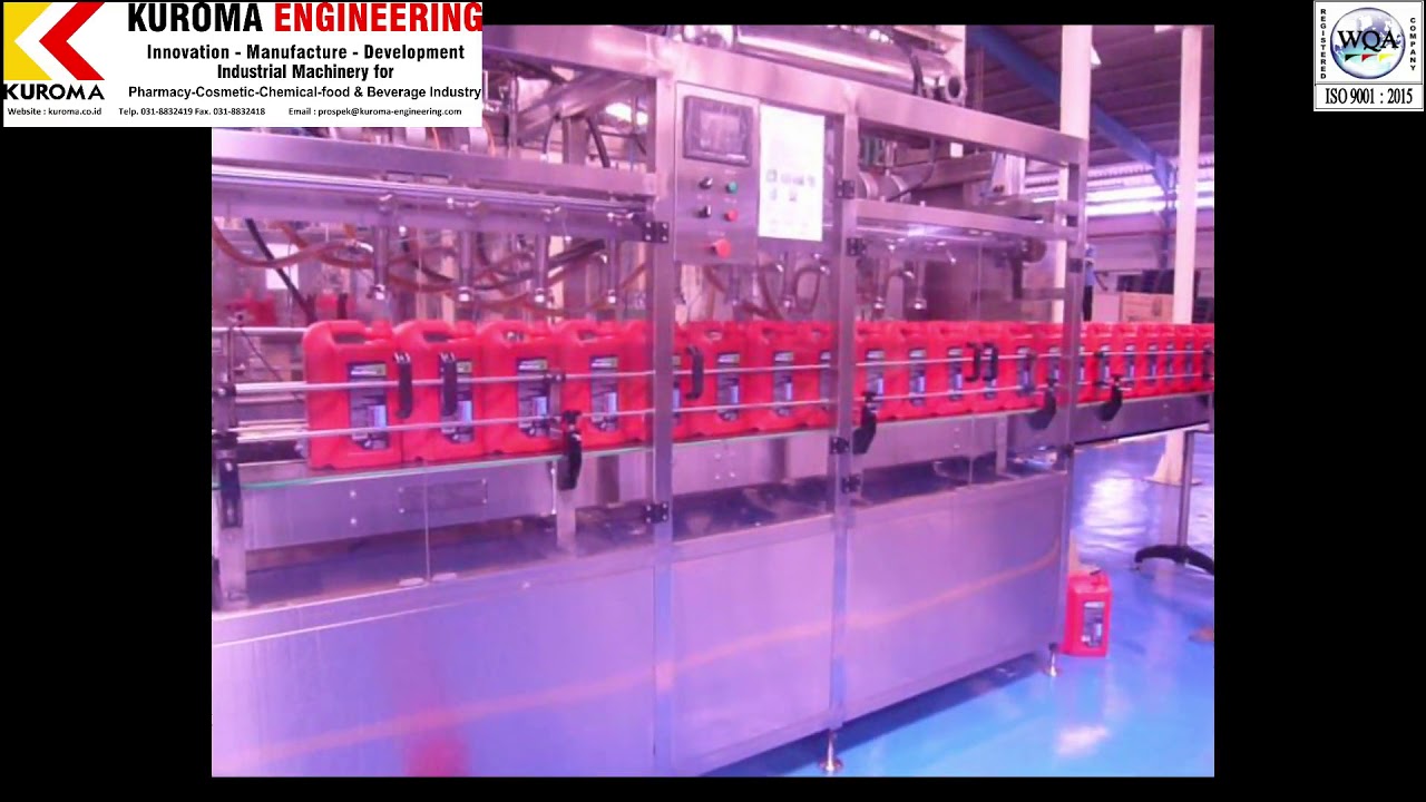 KUROMA ENGINEERING - AUTOMATIC INLINE MASSFLOW OIL FILLING - YouTube