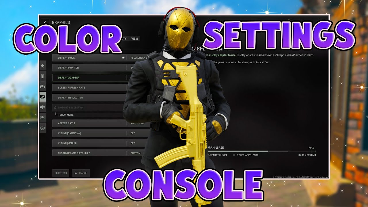 The BEST COLOR Settings For Warzone CONSOLE PS4 PS5 XBOX YouTube
