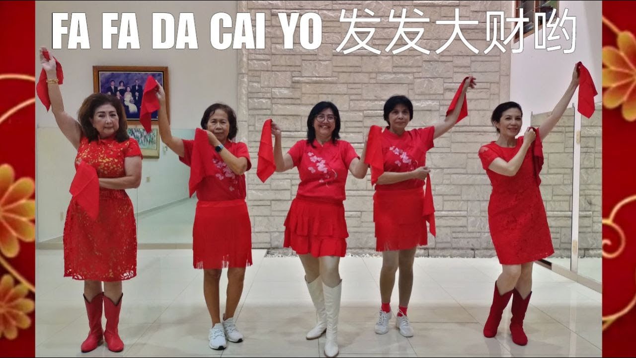 FA FA DA CAI YO (发发大财哟) Line Dance (demo & count) - YouTube