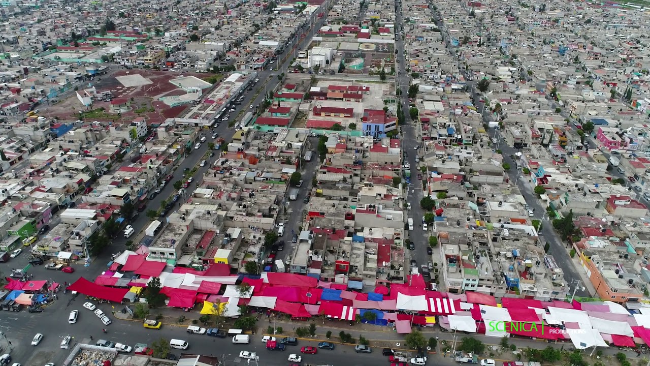 ECATEPEC DESDE EL AIRE - 4k (Busca tu colonia) - YouTube
