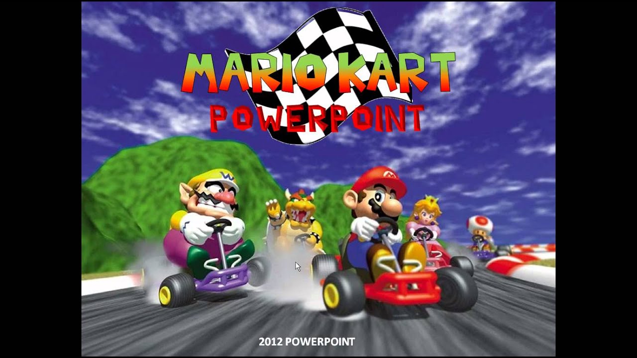 MARIO KART TRAILER EN POWERPOINT - YouTube
