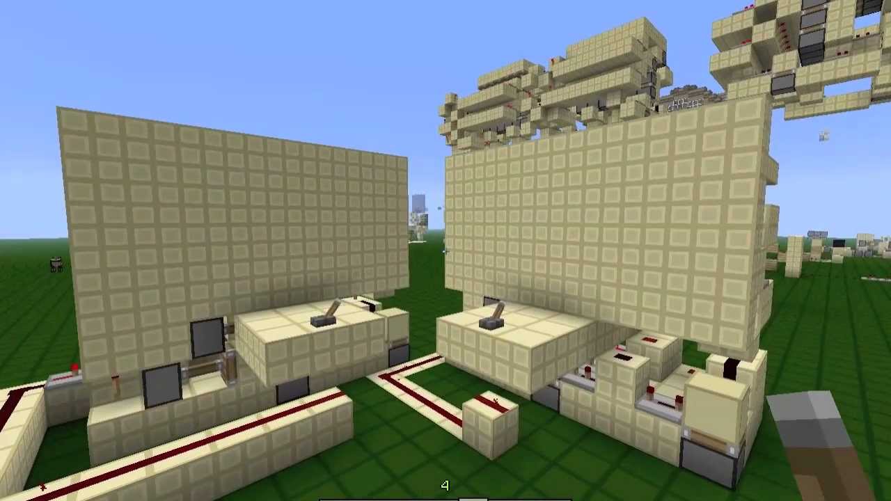 Most Compact 3x3 Hidden Piston Door *288 Blocks! [Minecraft Redstone ...