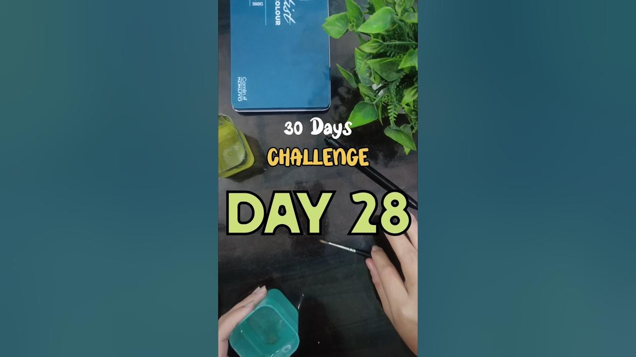 28/30 Days Art Challenge 👩‍🎨 #youtubeshorts #30dayschallenge #viral #art - YouTube