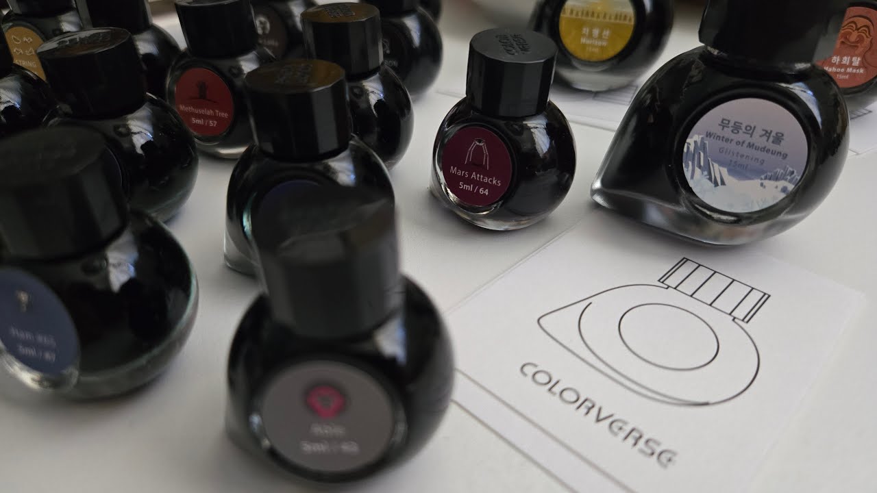 ColorVerse Ink Swatching! 20+ Inks! - YouTube
