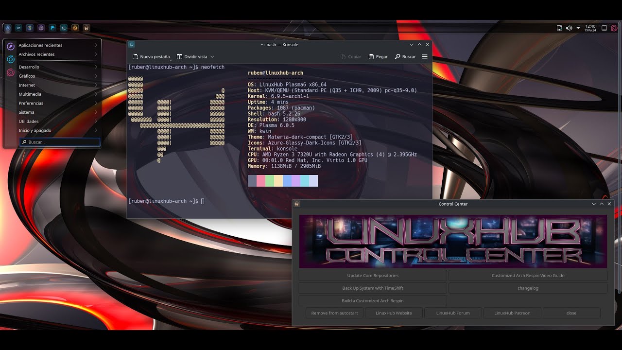 Linux Hub instalador de Arch Linux con escritorios personalizados ...
