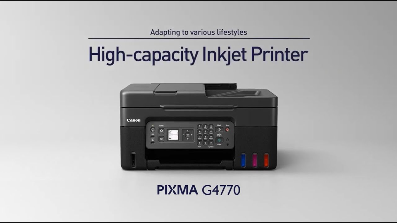 PIXMA G4770 - YouTube