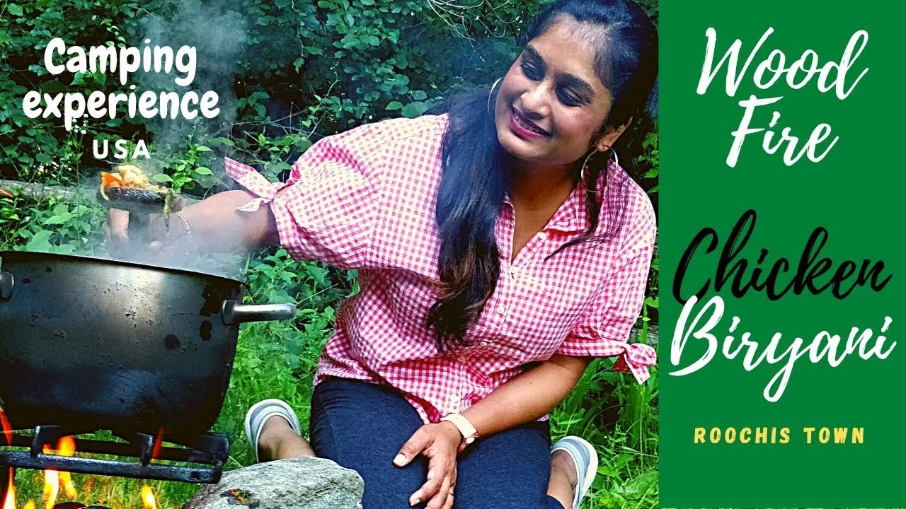 Outdoor Wood Fire Chicken Biryani 🔥 | Cooking by the forest | Roochis ...