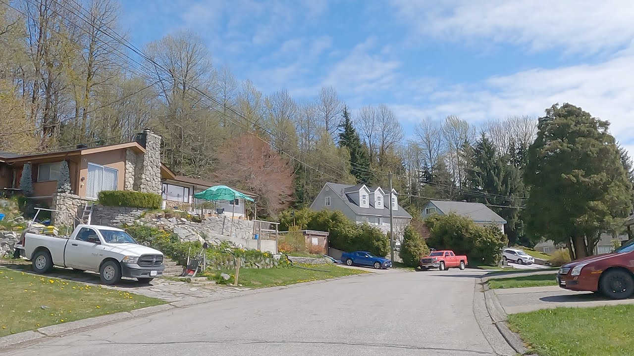Kitimat BC Canada - Walking into Town - Tour of Residential Area ...