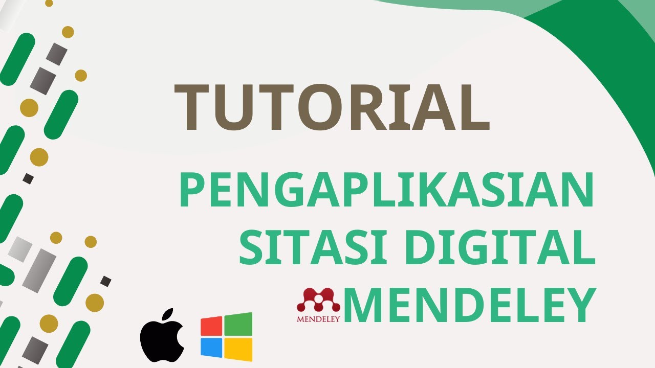 Tutorial Pengaplikasian Sitasi Digital Menggunakan Mendeley - YouTube