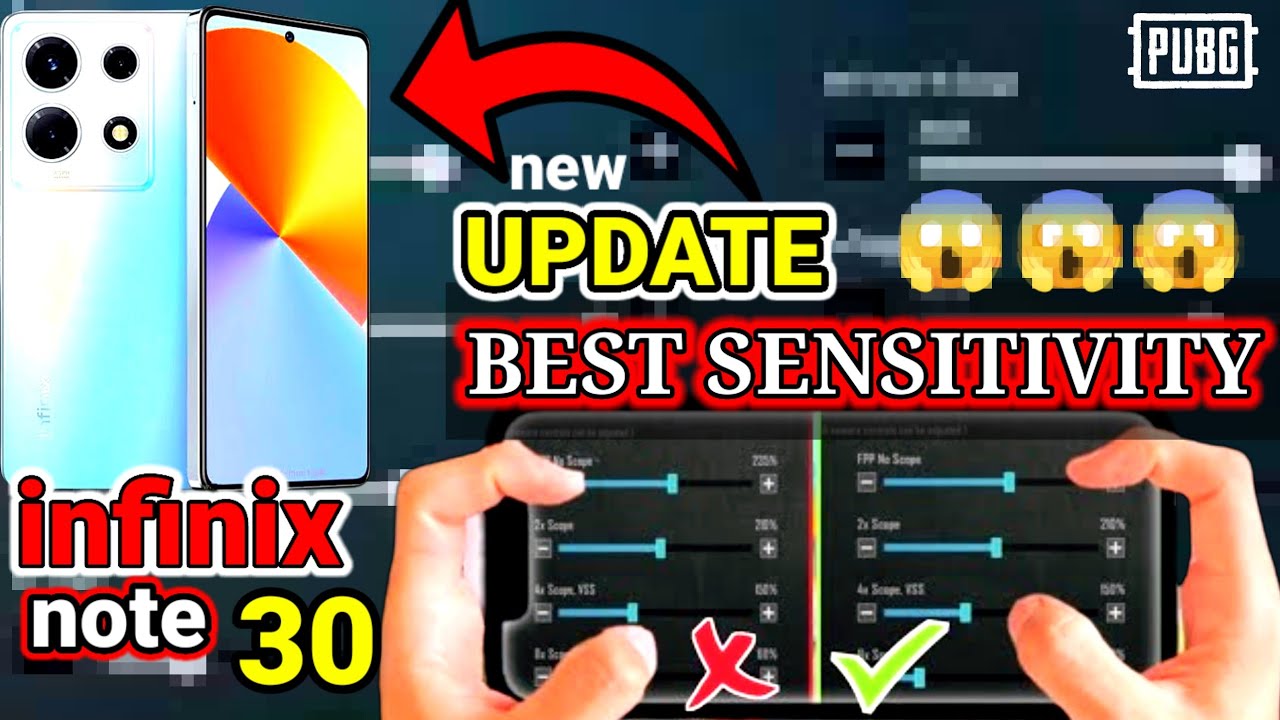 infinix note 30 ! BEST Sensitivity setting | in New update PUBG MOBILE ...