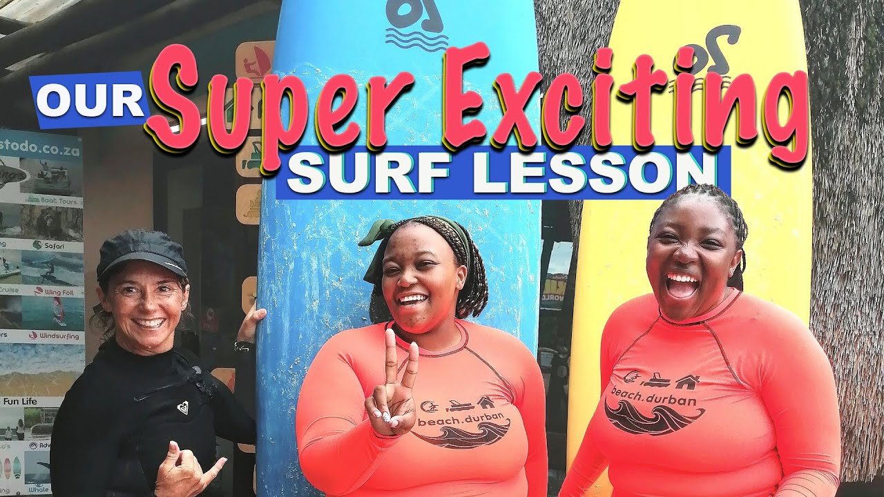 Our Super Exciting Surf Lesson - YouTube