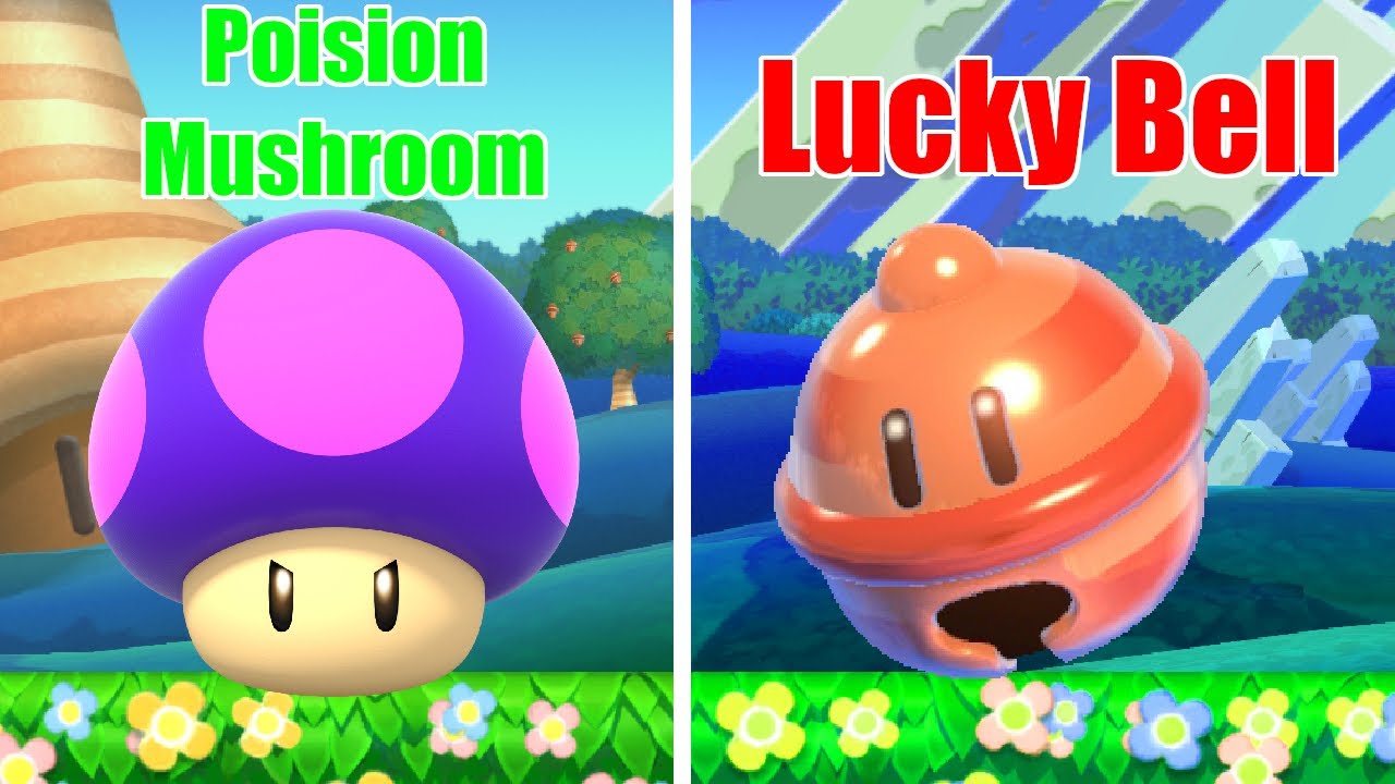 Super Mario Poision Mushroom vs Lucky Bell - YouTube