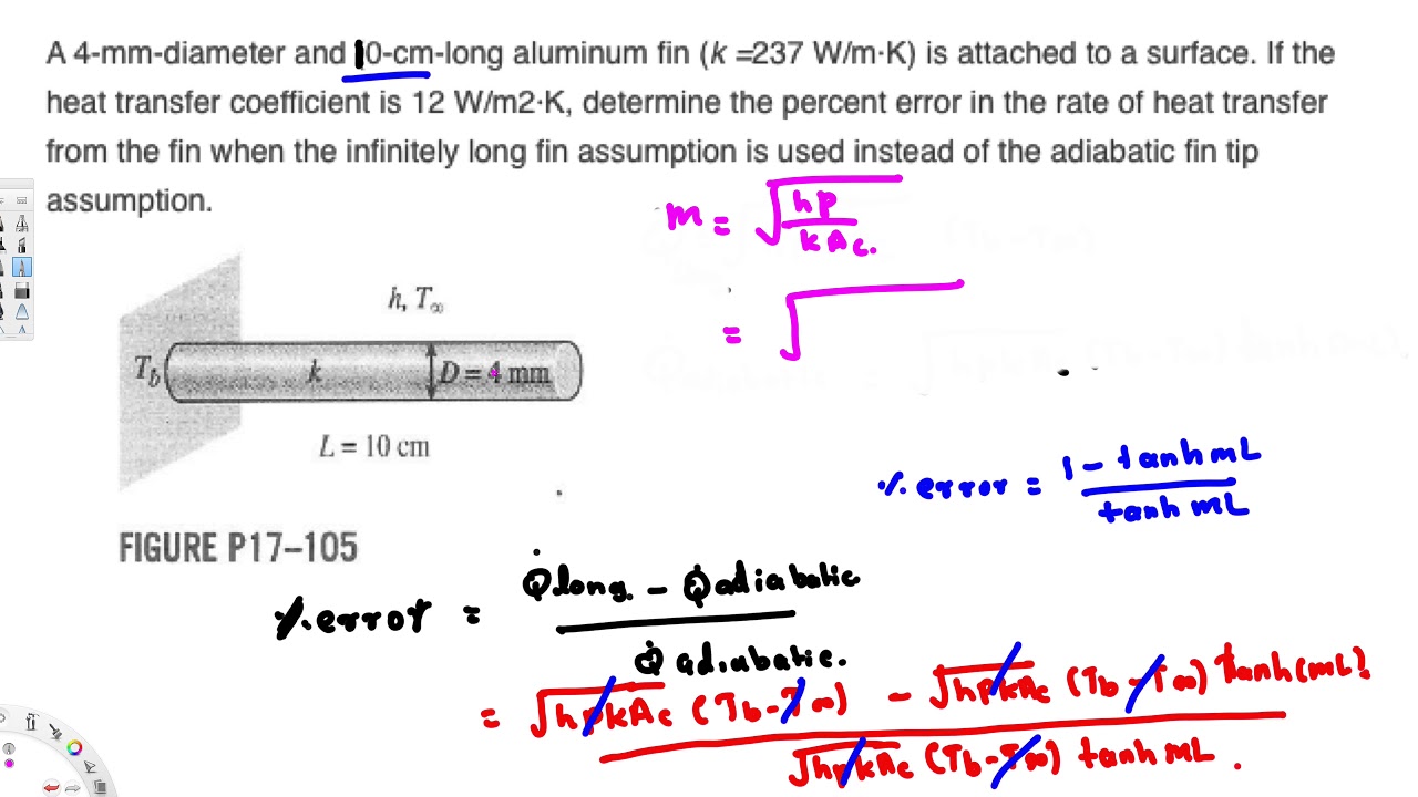 Determine the percent error - Heat Transfer - Thermofluids - YouTube