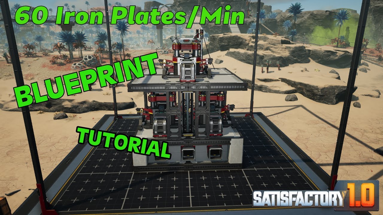 Blueprint Tutorial: 60 Iron Plates/min - YouTube