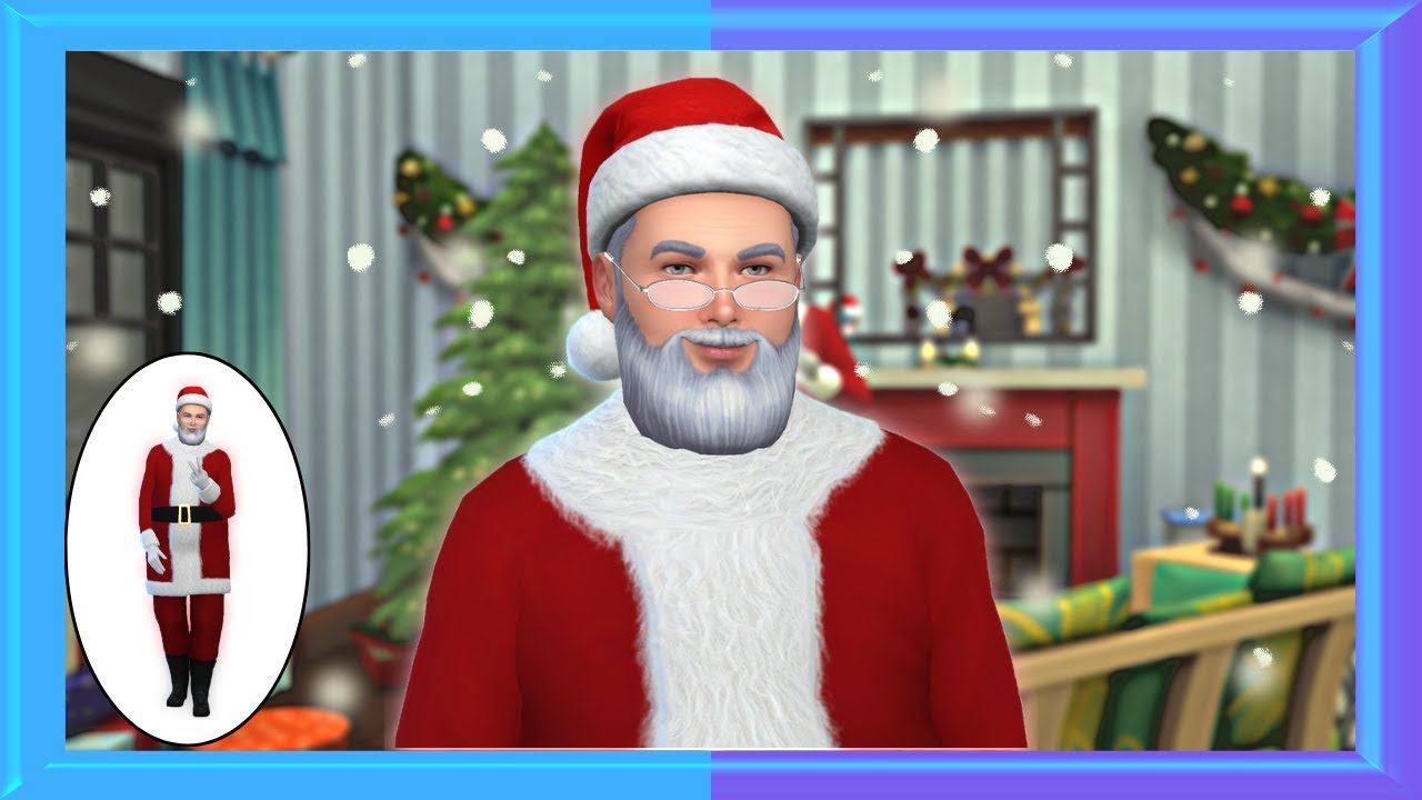 I tried to create the classic Santa Claus in The Sims 4 - Create A Sim ...