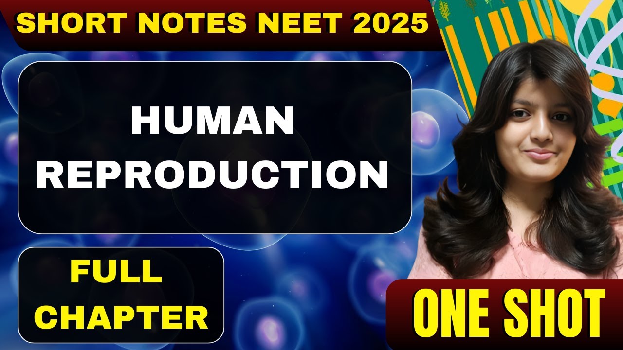 HUMAN REPRODUCTION CLASS 12 ONE SHOT | NCERT LINE BY LINE | NEET 2025 ...