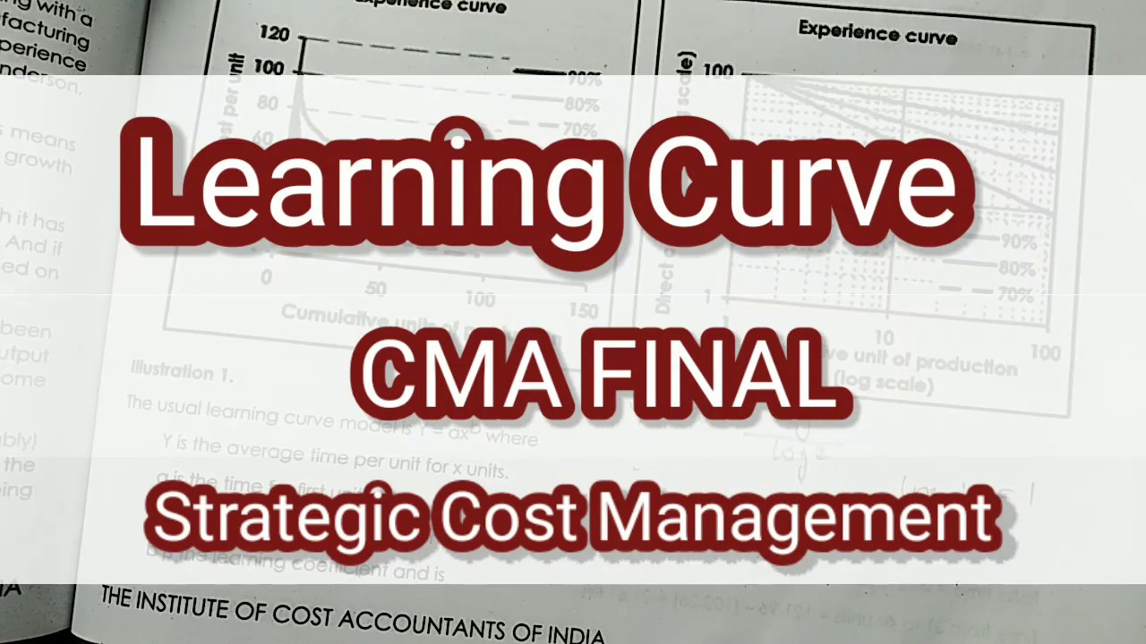 Learning Curve Strategic Cost Management CMA Final - YouTube