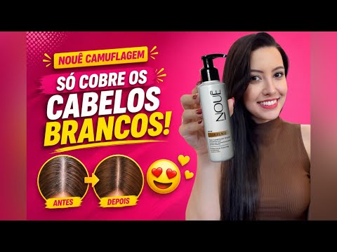 Cobrir cabelos brancos com NOUÊ CAMUFLAGEM COR MEDIUM | Tutorial Completo 