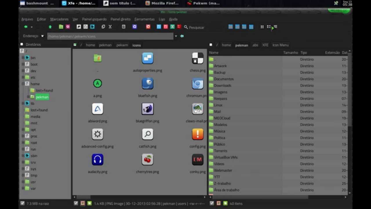 XFE File Manager in ManjaroPek - YouTube