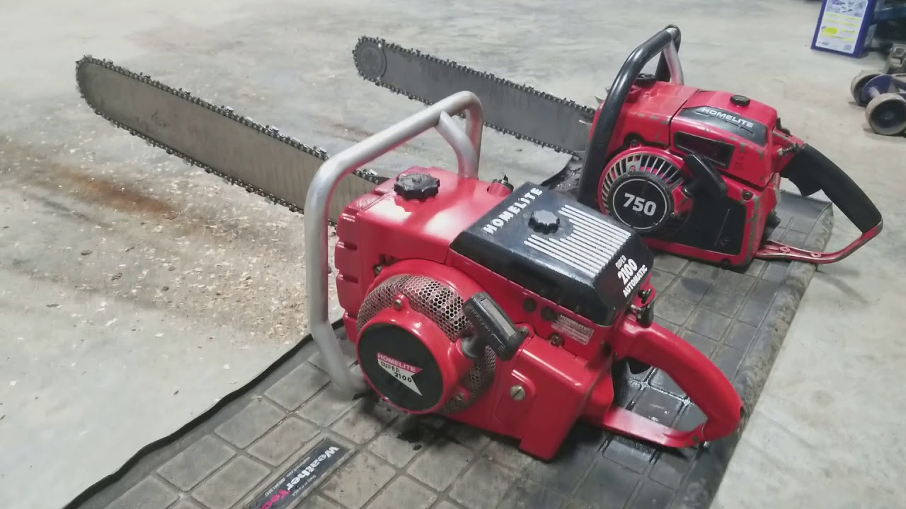 Homelite Super 2100 and 750 - YouTube