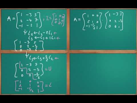 Algebre Linéaire/ Décomposition LU de DOOLITTLE - YouTube