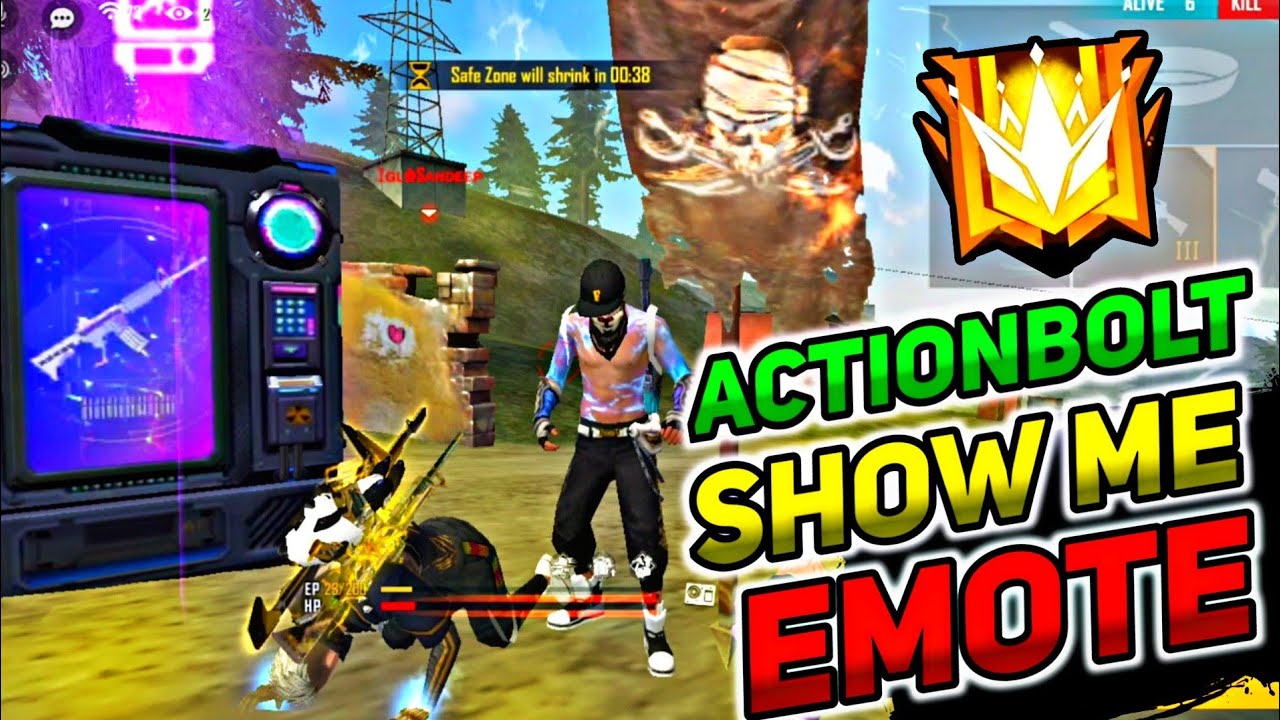 Global Top 1 Player ‎@Action Bolt Show Me Emote 😱 - YouTube