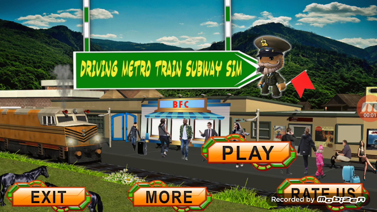 Metro Train Simulator 3D (Game Play) Free Train Driving and parking ...