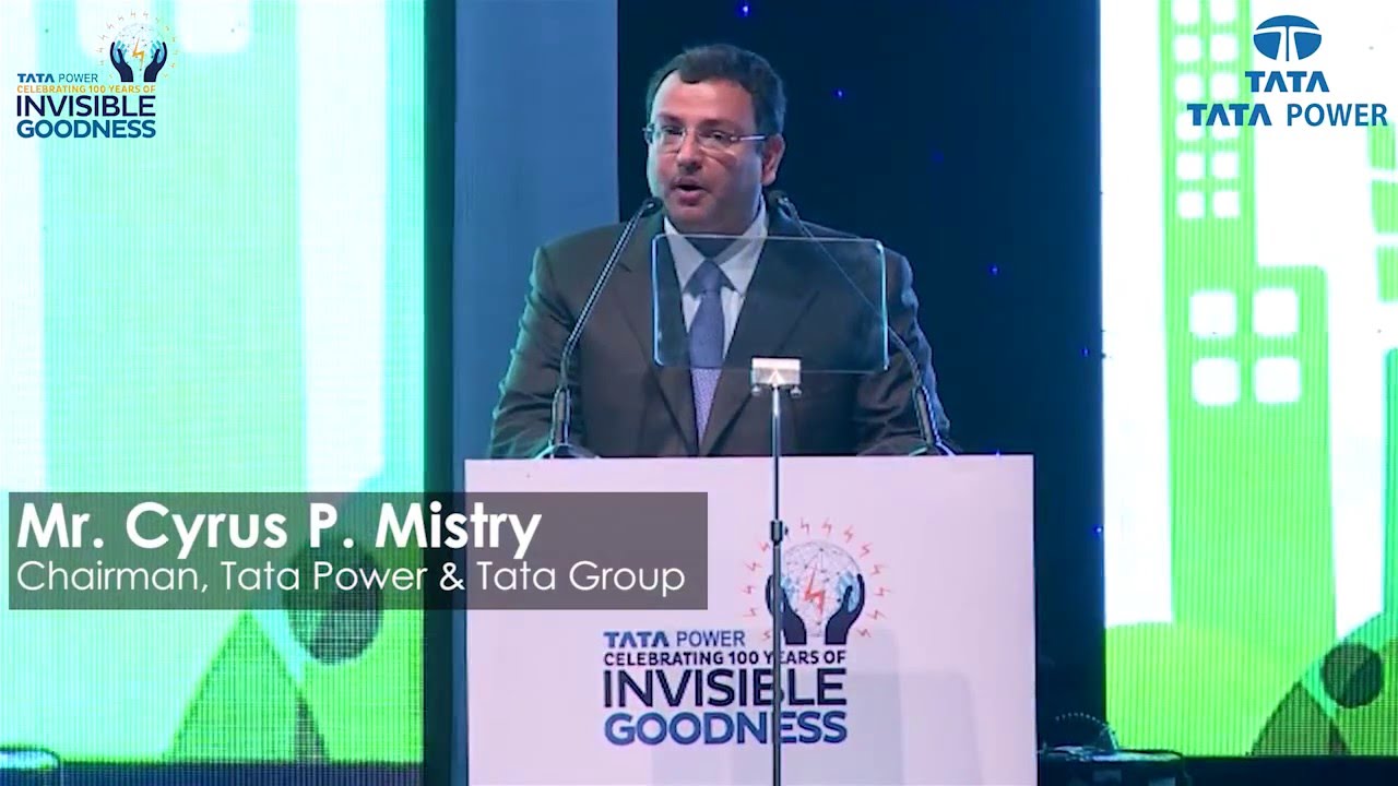 Mr. Cyrus P. Mistry, sharing his thoughts on the culmination function ...