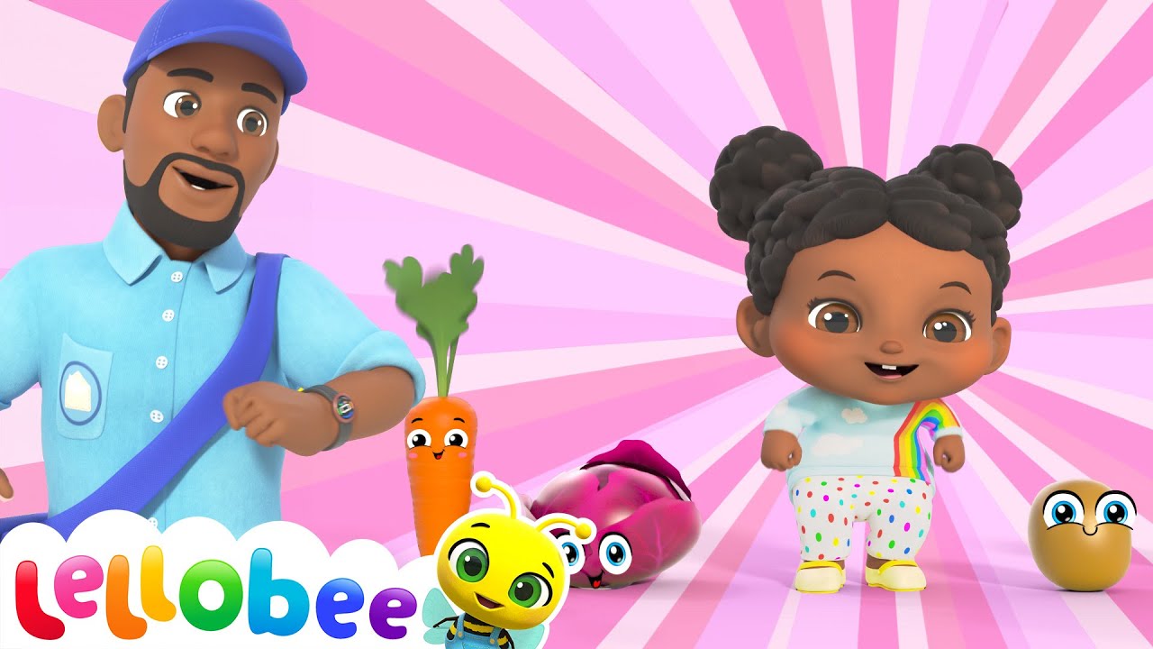 Dancing Veggies! Baby Izzy Learns to Love Her Greens! 🥦🎶 | 🌻Lellobee ...