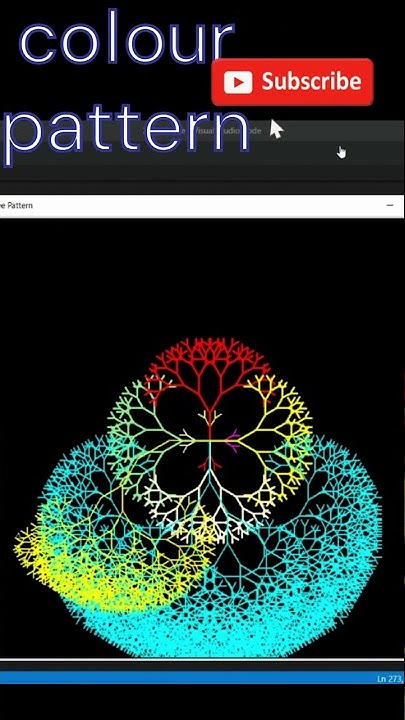 Tree Colour Pattern Using Python Turtle Graphics Shorts Python Pythonturtle Programming 