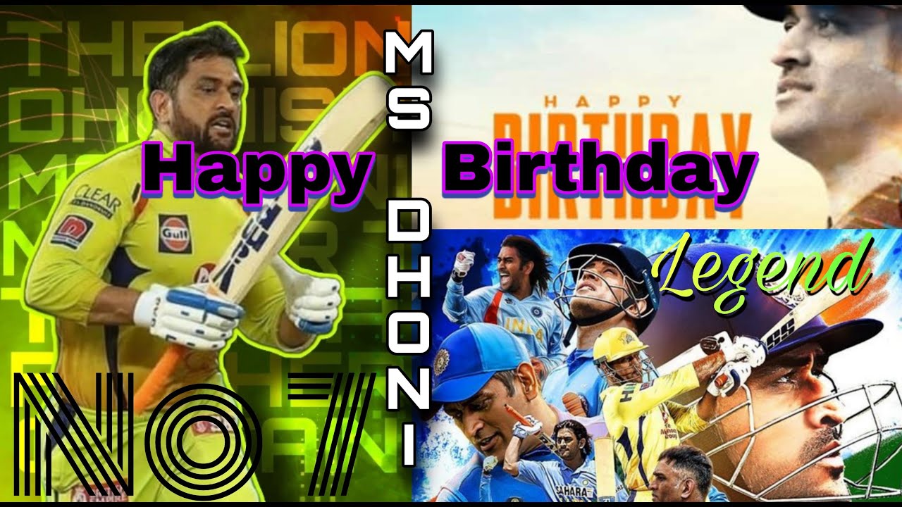 Happy Birthday MS DHONI | MSD | MSD Birthday celebration | Mahi ...