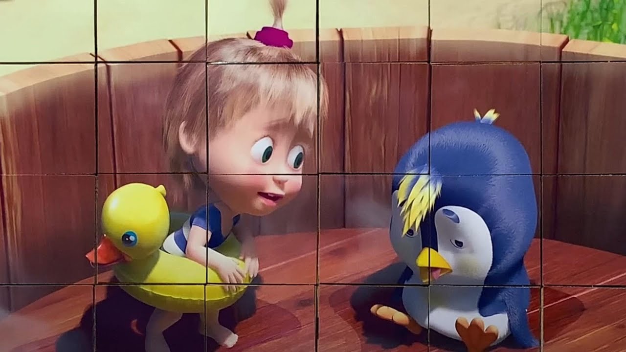 Let's go swimming with Masha! | Masha and the Bear | Puzzle for kids ...
