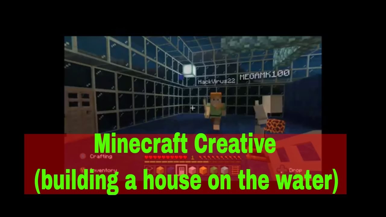 Minecraft Creative (Building a house on the water) - YouTube