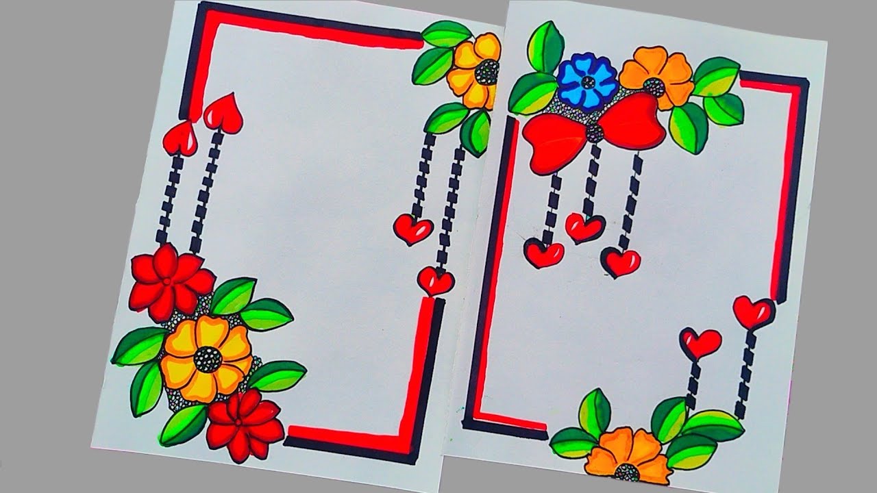 Simple Border Design for Notebook/How To Design Assignment Front Page ...