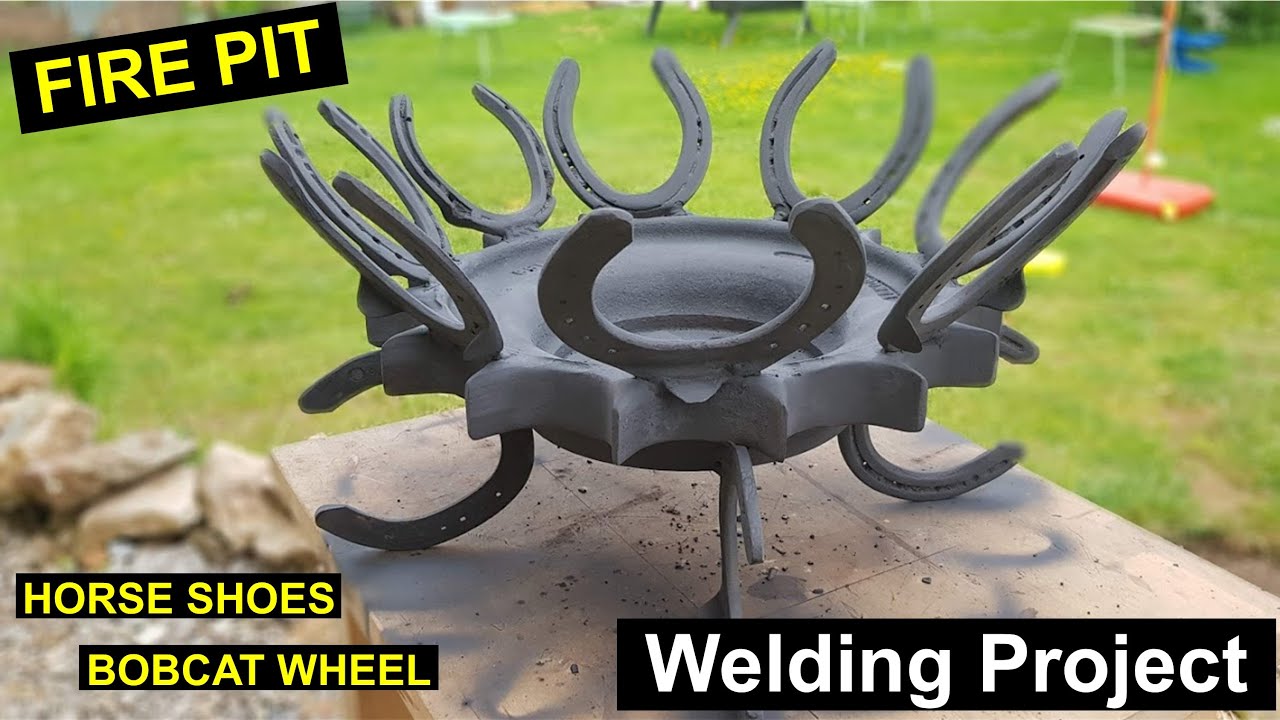 Fire Pit Welding Project - DIY fire pit using old horse shoes and an ...