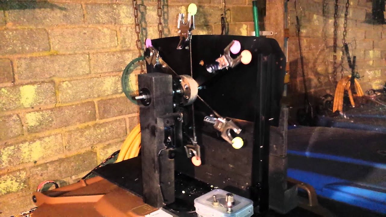 Moving air rifle targets exploding chalks. - YouTube