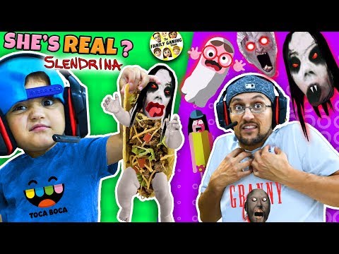 Escape SLENDRINA Taco + Granny Extra Dark & FGTEEV plays Toca Boca BOO! Halloween Game