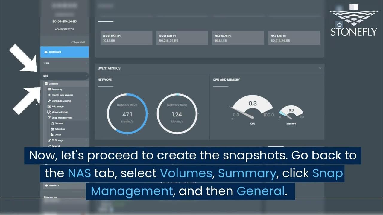 How to Set Up Immutable Snapshots for NAS Volumes | StoneFusion Demo - YouTube