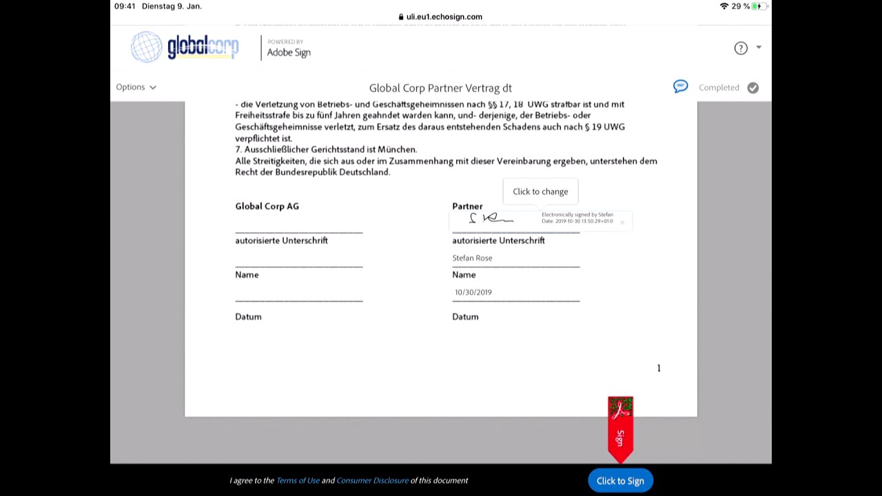 Tutorial - Adobe Acrobat Sign - Einführung als Screendemo - alte UI ...