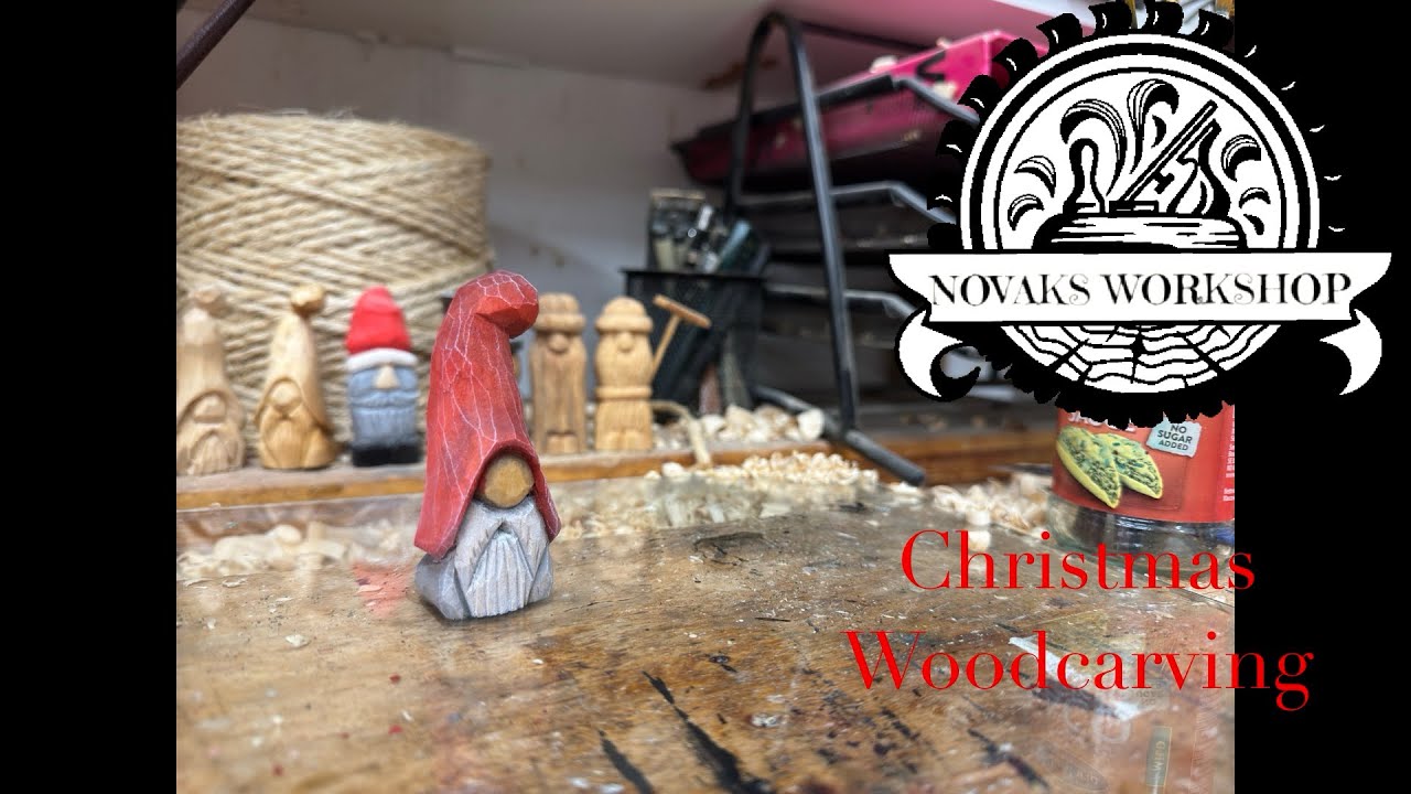 Carving a “Butter Tomte” (Grumpy Santa) / Novaks Workshop woodcarving - YouTube