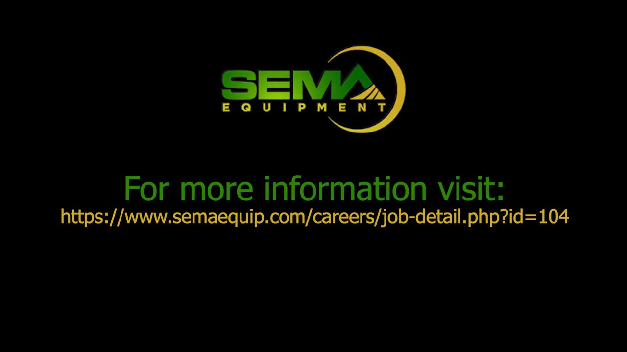 SEMA Equipment is Hiring! - YouTube