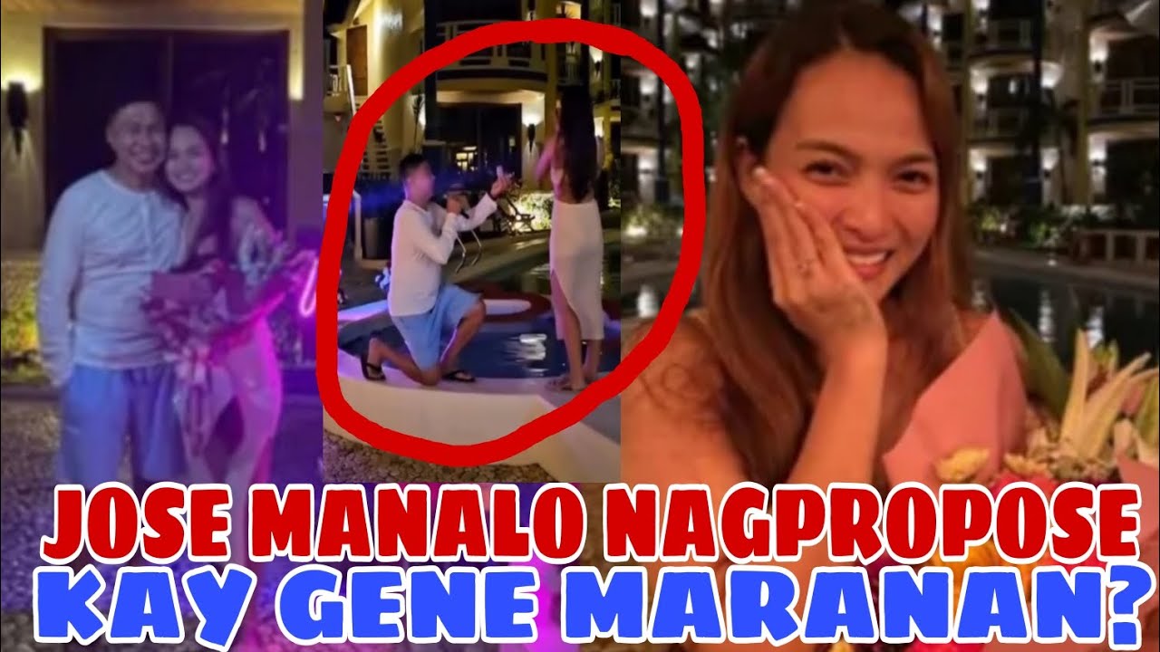 JOSE MANALO NAGPROPOSE KAY GENE MARANAN? - YouTube