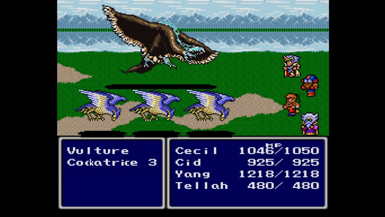 Final Fantasy 4 SNES Ultima Edition [Vulture Boss] - YouTube