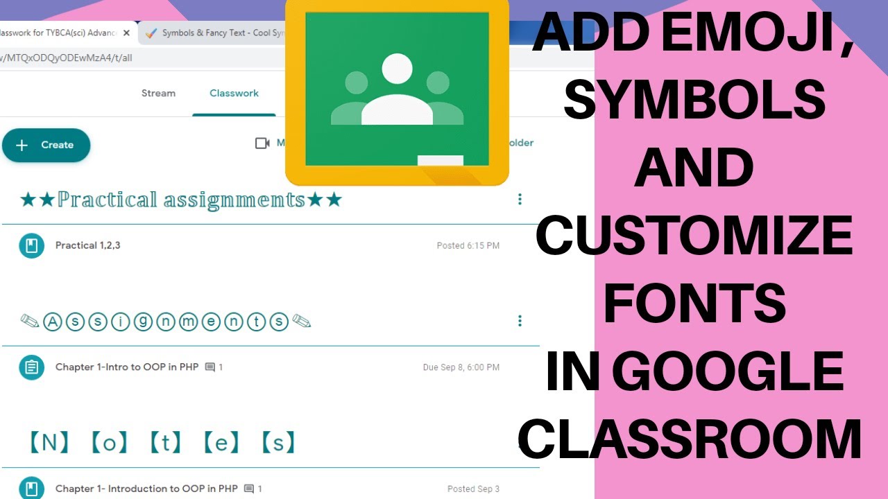 Customize fonts in Google Classroom - YouTube